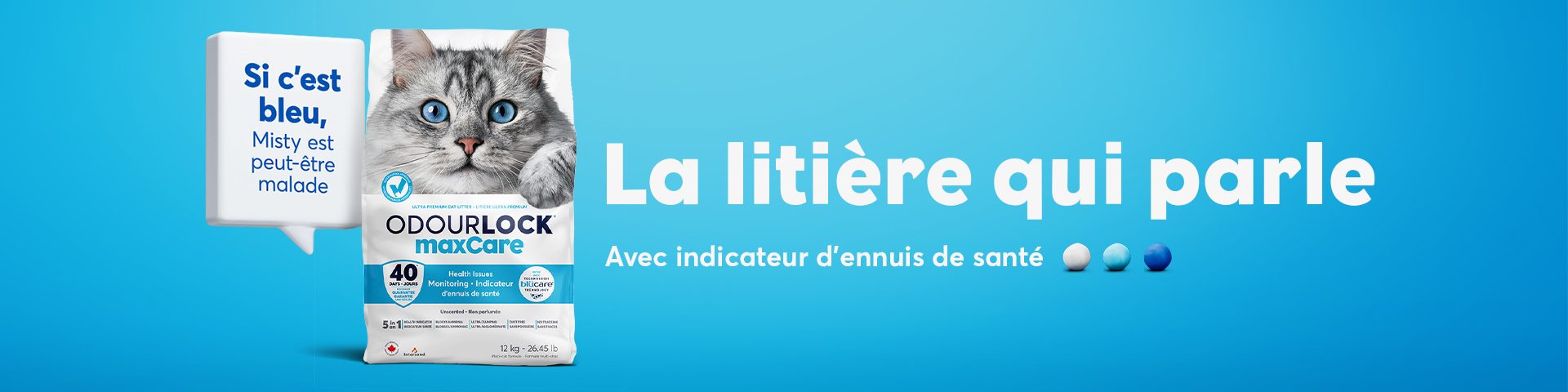OdourLock maxCare - La litière qui parle | Odourlock